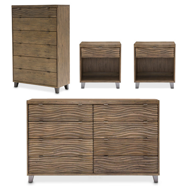 Michael Amini / Kathy Ireland Home Designs Del Mar Sound 4-piece ...