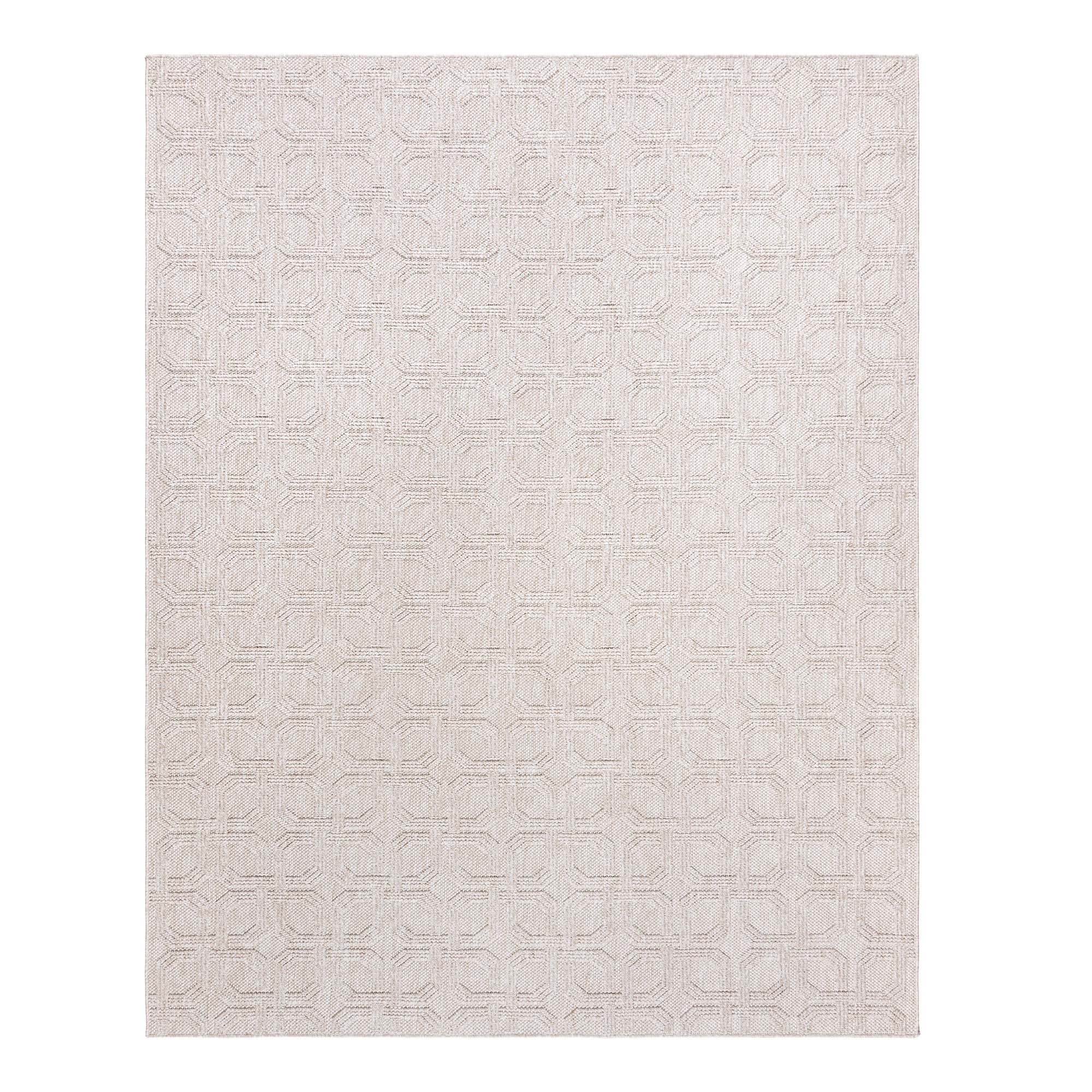 Dakota Fields Nylah Haley Modern Geometric Solid Color Beige Cream ...