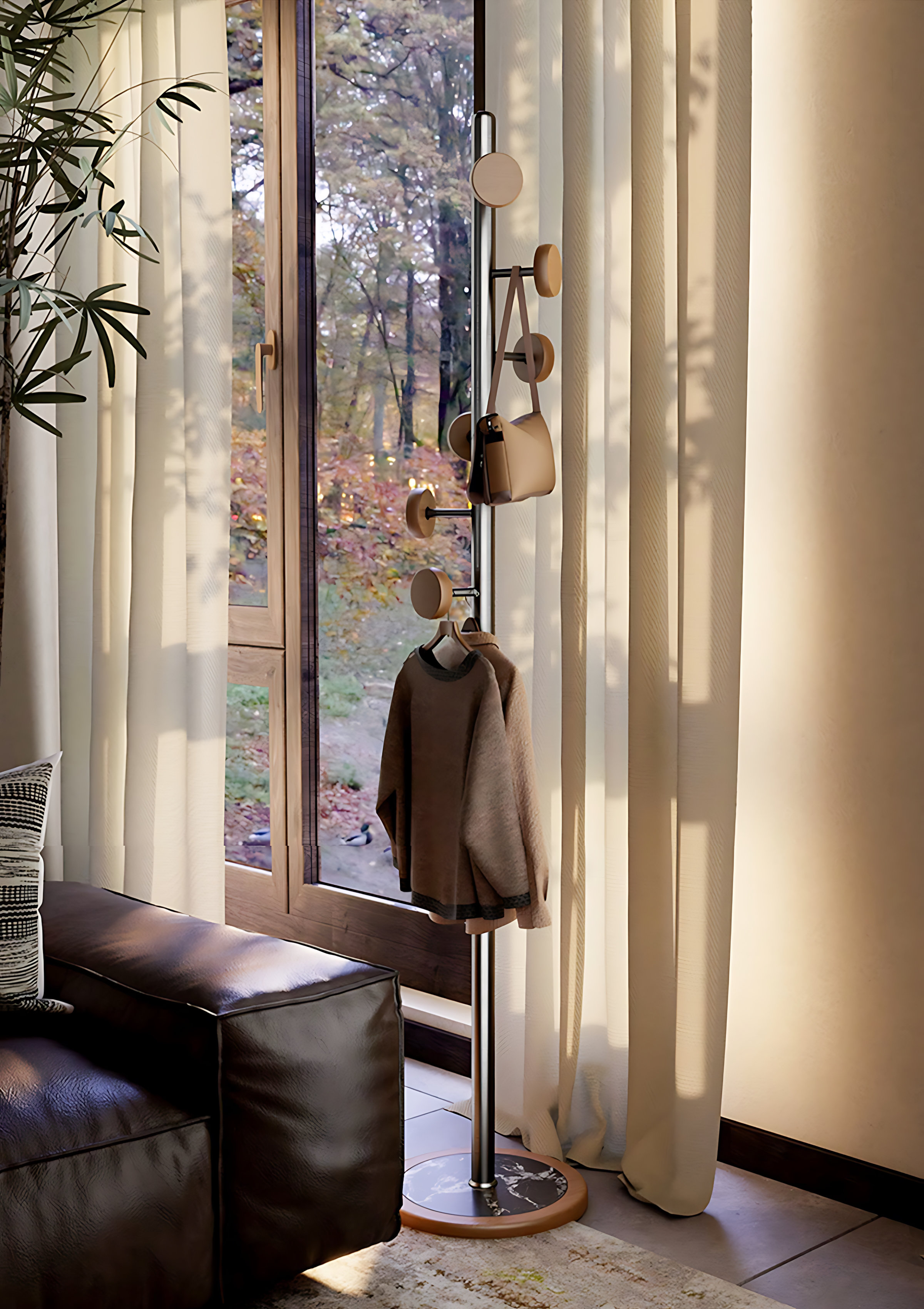 VICABY Vintage stainless steel frame coat rack | Wayfair