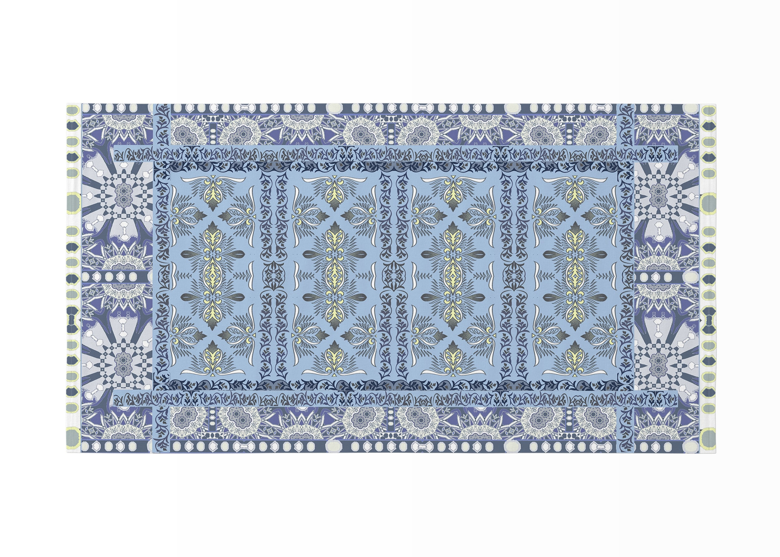 Bungalow Rose Light And Blue Quilted Sun Dornier Rug - Wayfair Canada