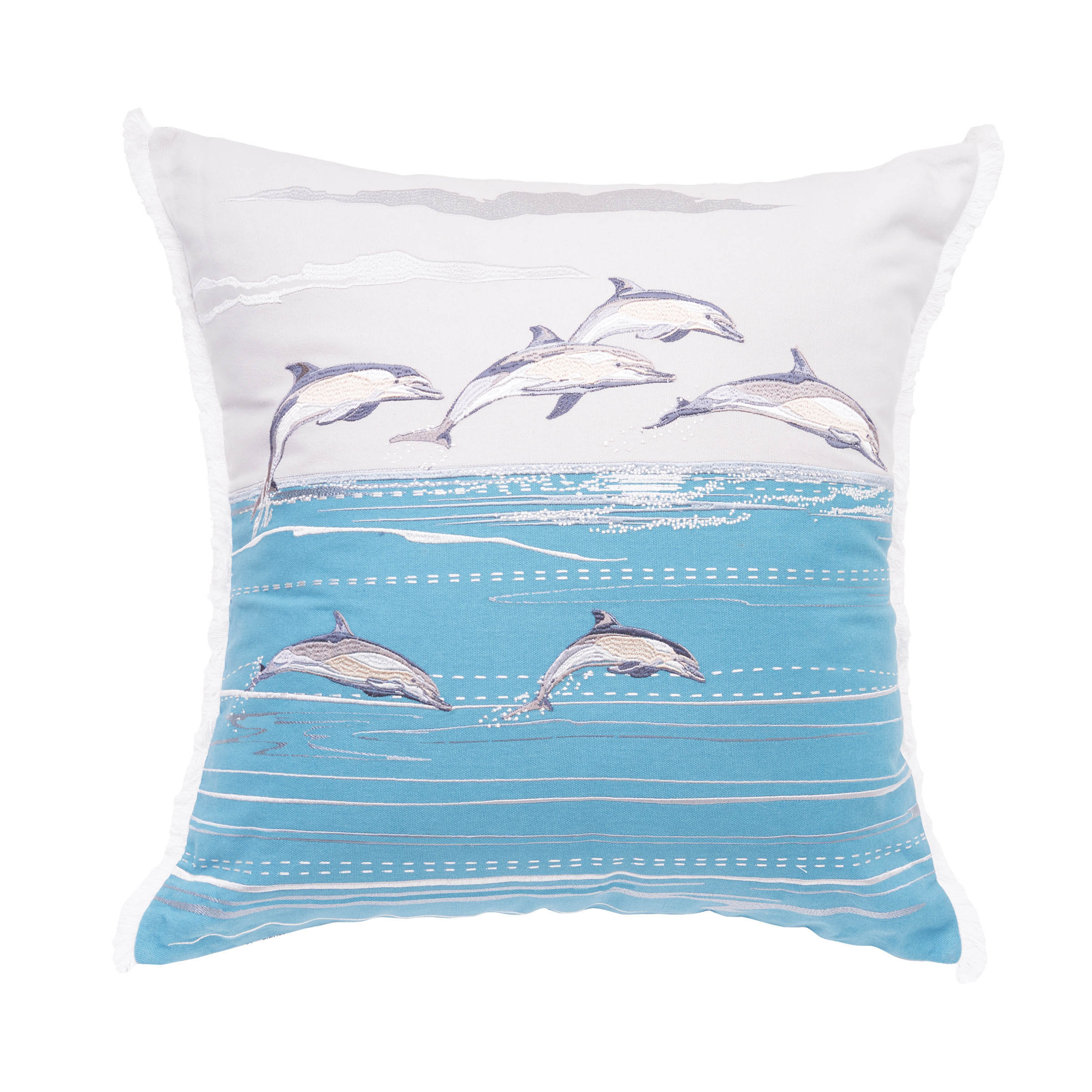 Rightside Design Dolphin Cove Indoor Pillow | Wayfair