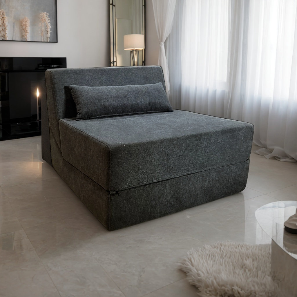 Wrought Studio™ Folding Sofa Convertible Sleeper Chair Bed For Living ...