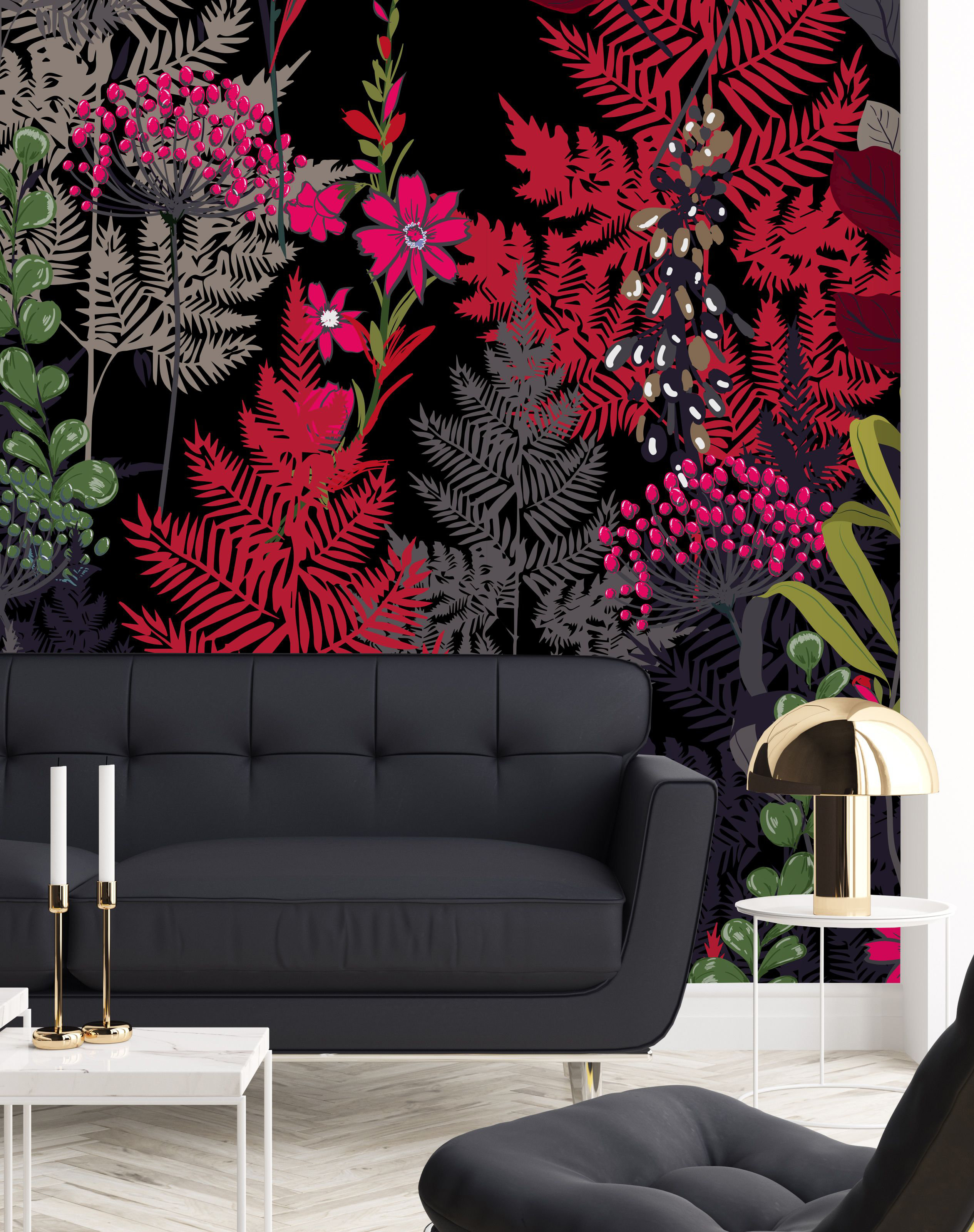 Red Barrel Studio® Fern Leaves Wall Mural - Wayfair Canada