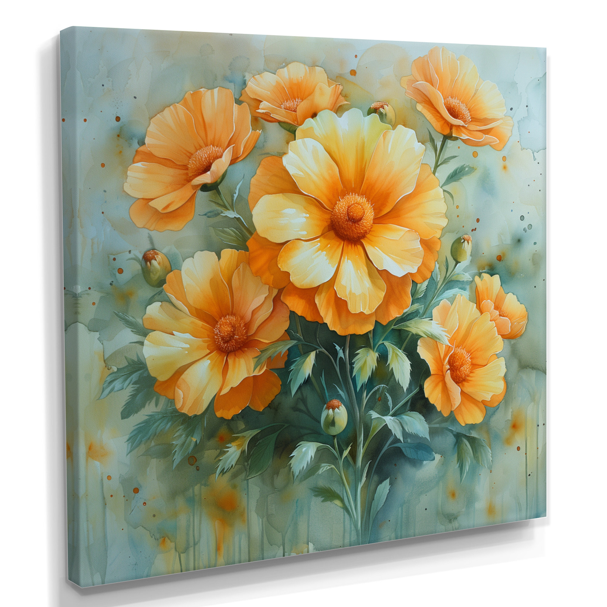 Winston Porter Yellow Green Marigold Delicate Petal Bouquets - Marigold ...