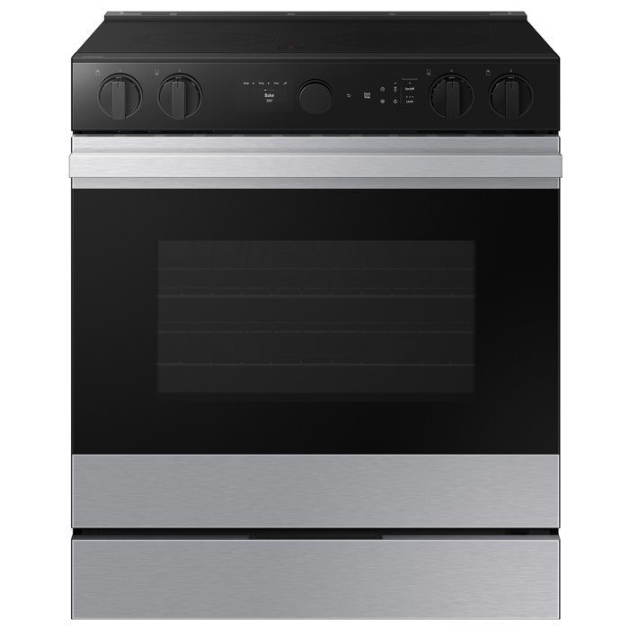 Samsung Bespoke Smart Slide-In Electric Range 6.3 cu. ft. with Smart ...