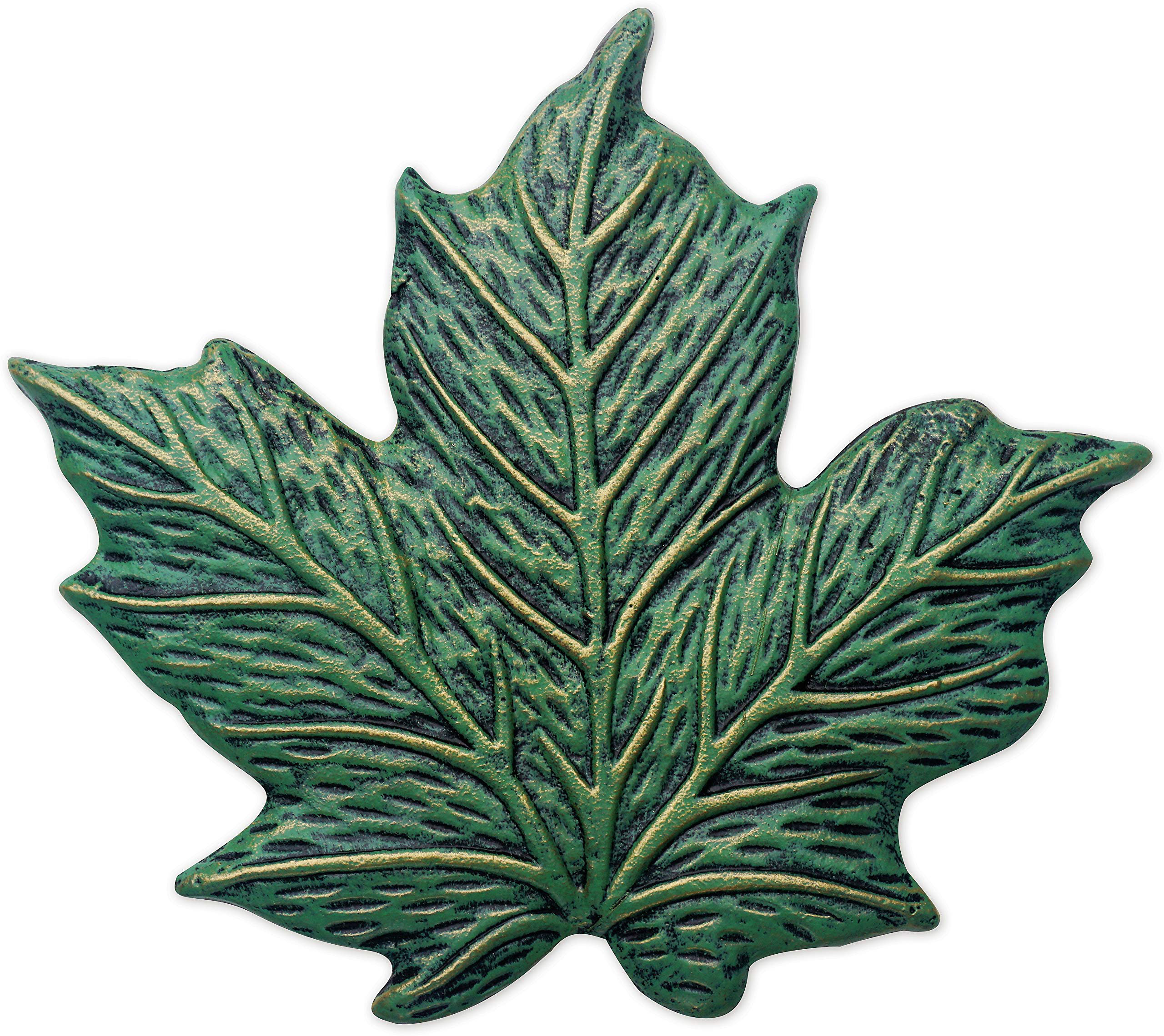 Lark Manor™ Welcome To The Woods Cast Iron Stepping Stone, Maple Leaf ...