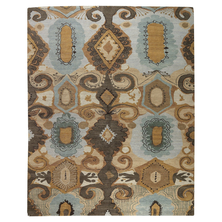 Tufenkian Can-Can Provence Hand Knotted Wool Geometric Rug | Wayfair