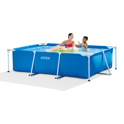 Intex New Intex Rectangular Frame Above Ground Swimming Pool & Reviews ...