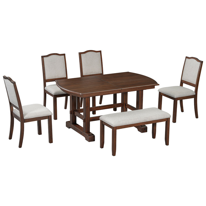 Red Barrel Studio® Extendable Dining Table Set | Wayfair