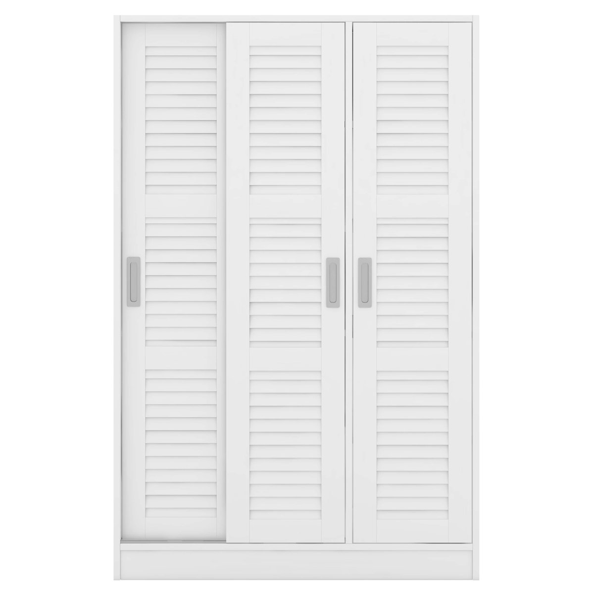 Red Barrel Studio® Modern Clean Design 3-Door Shutter Wardrobe With ...