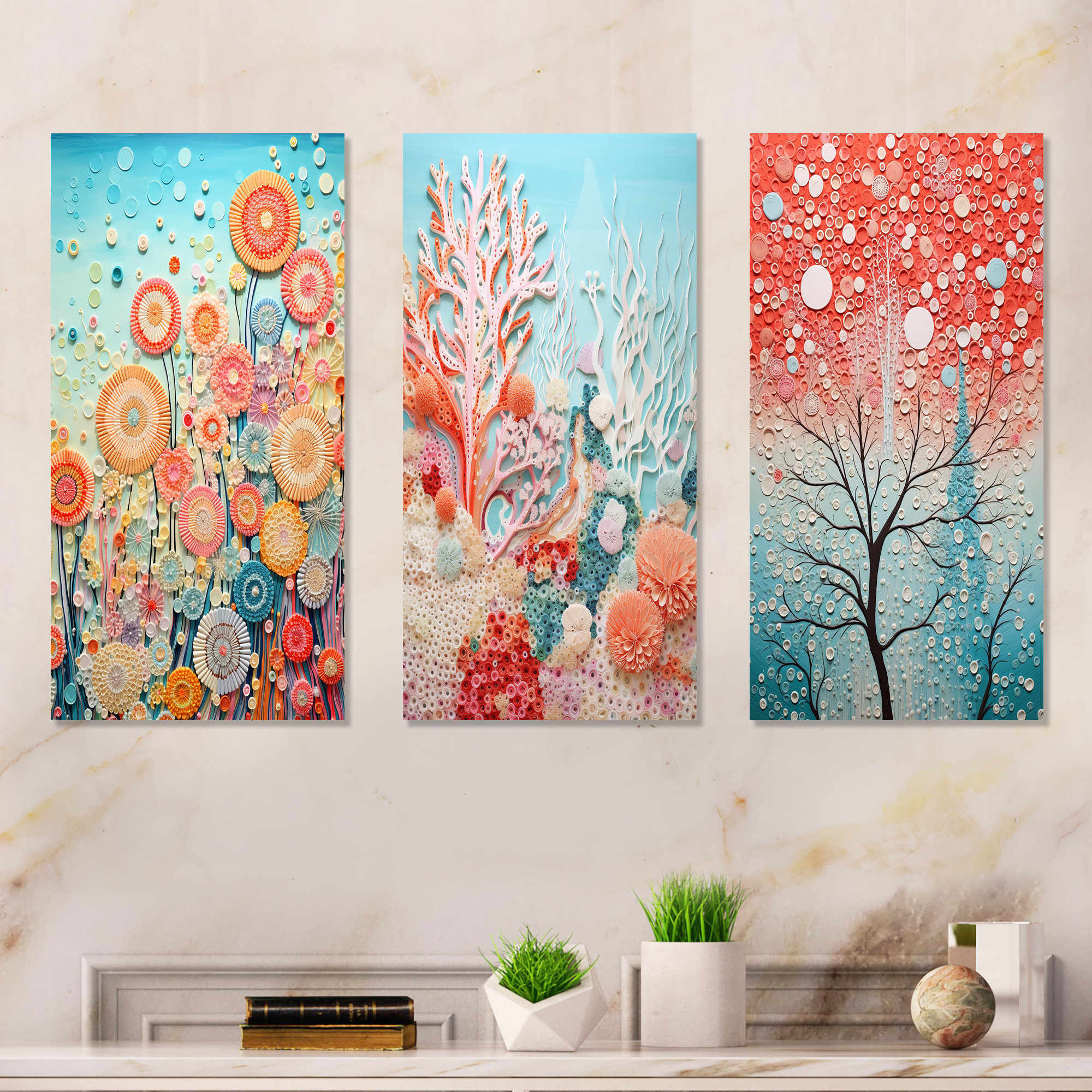 Lark Manor Coral Reef Barrier Impression - Coastal Coral Under Water ...