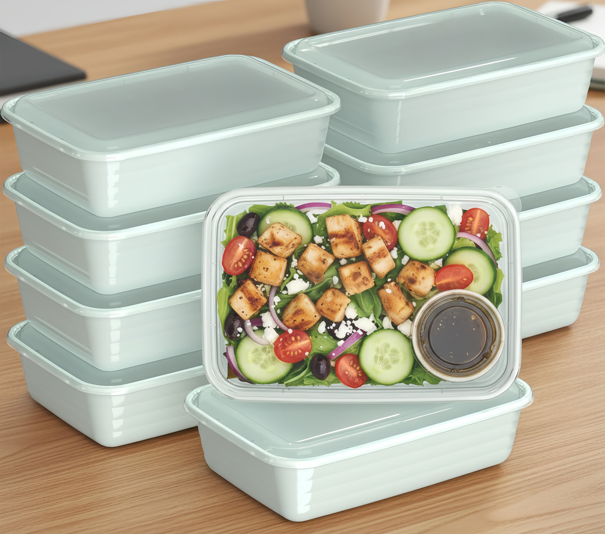 Prep & Savour PFAS-Free, BPA-Free, Pink Blush, Food Containers, 20 ...