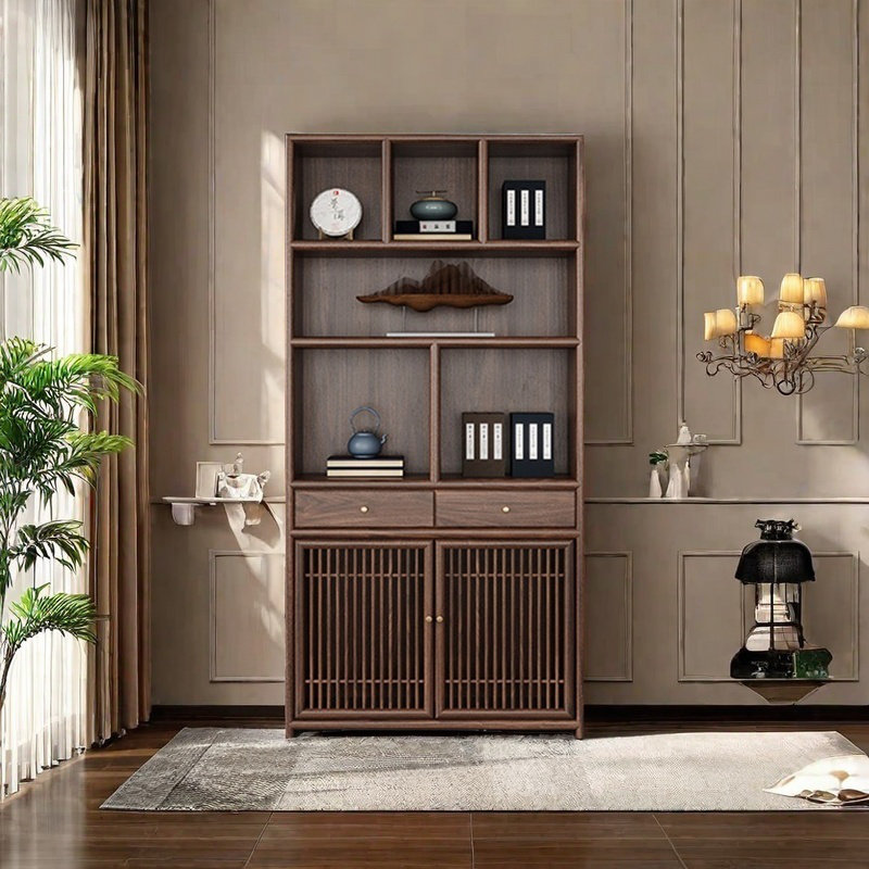 Parttlion New Chinese style bookcase tea room locker | Wayfair