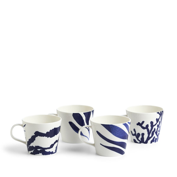 Royal Doulton 1815 Pacific Mug 13.5oz 2025 Mixed Patterns Blue, Set of ...
