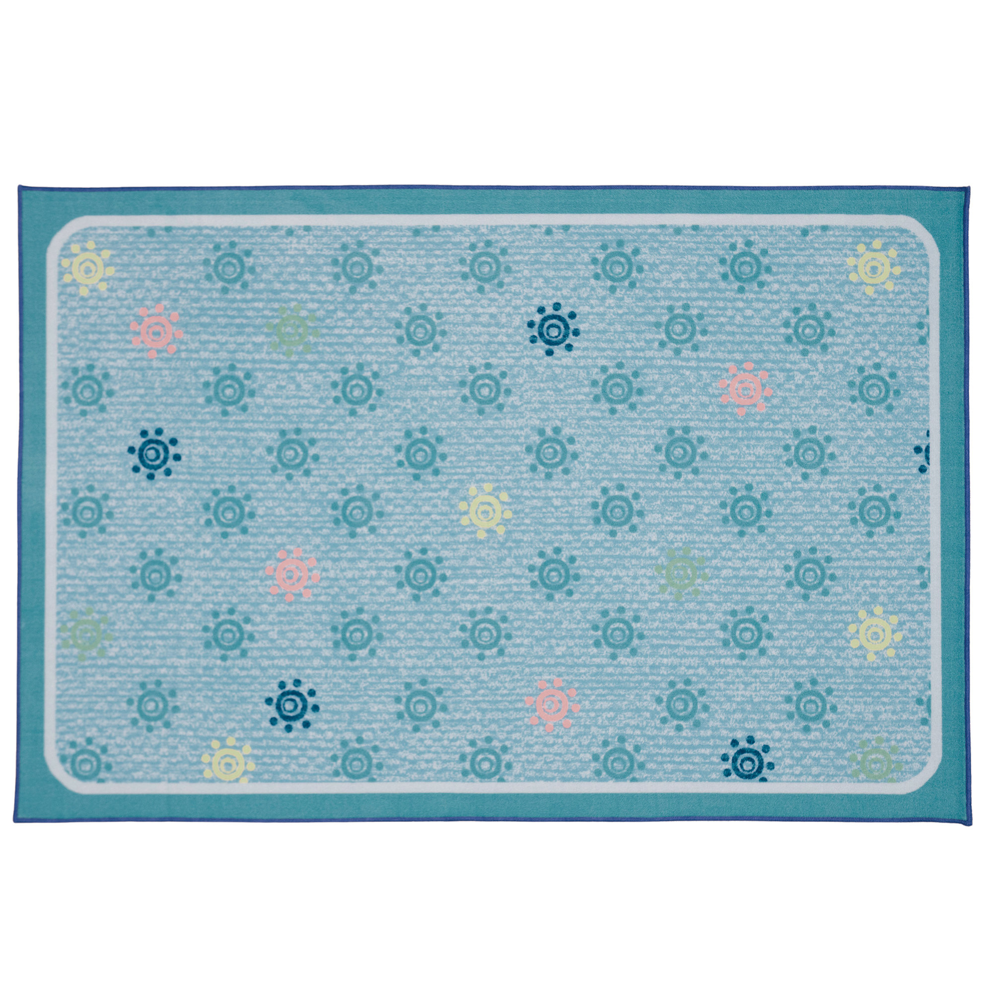 Carpets for Kids Sunshine Flowers Playroom Washable Tufted Rug | Wayfair