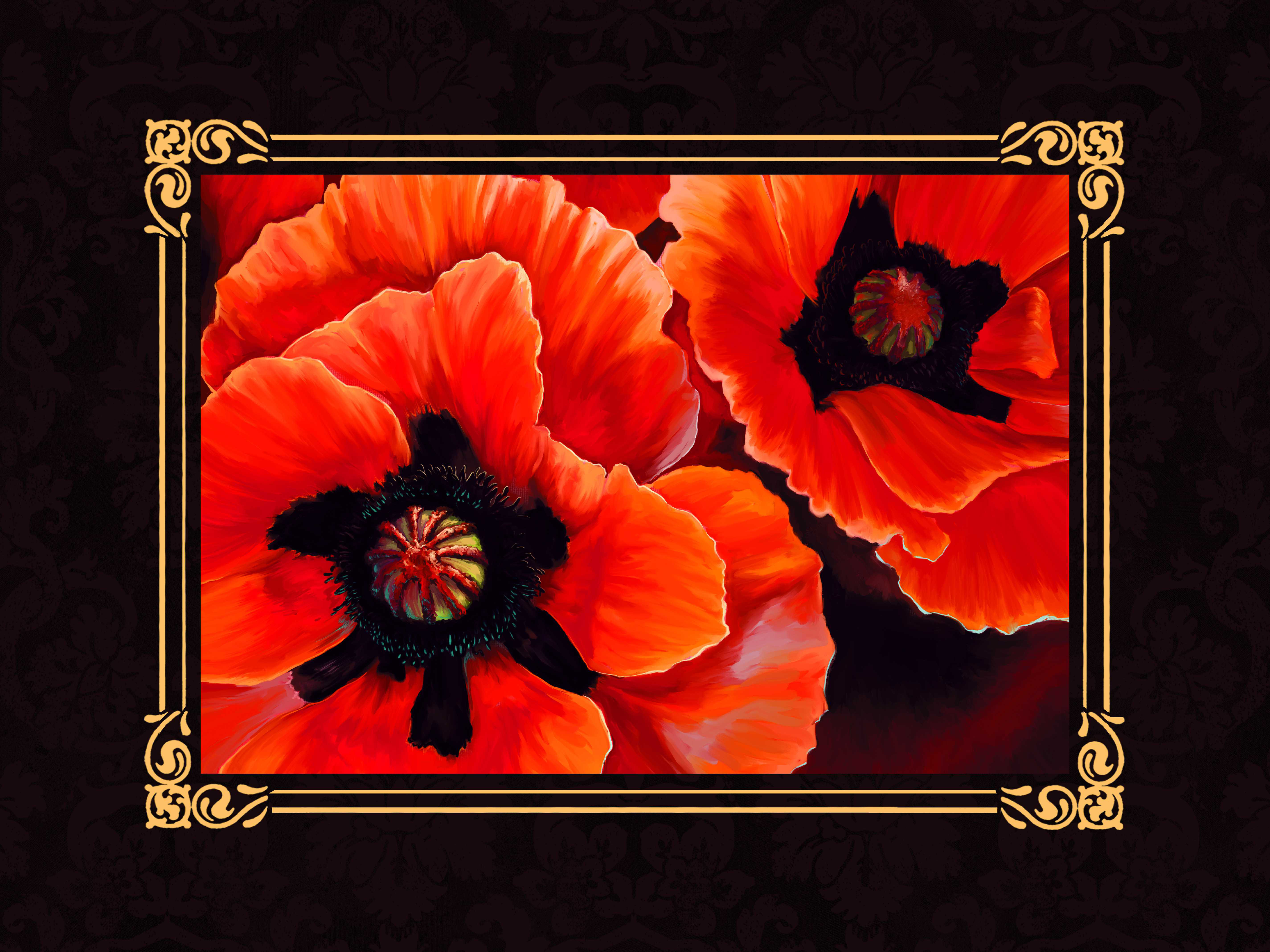 Winston Porter Fall Blooms - Wrapped Canvas Print | Wayfair