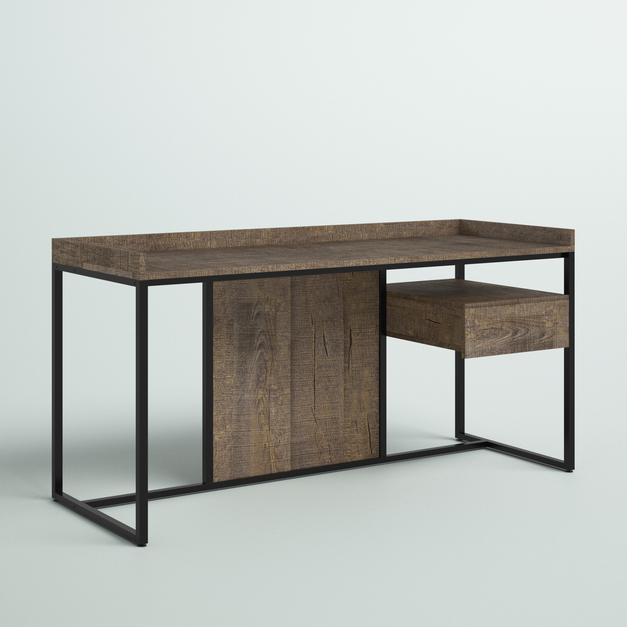 Steelside™ Lochlan Desk with Built in Outlets & Reviews | Wayfair