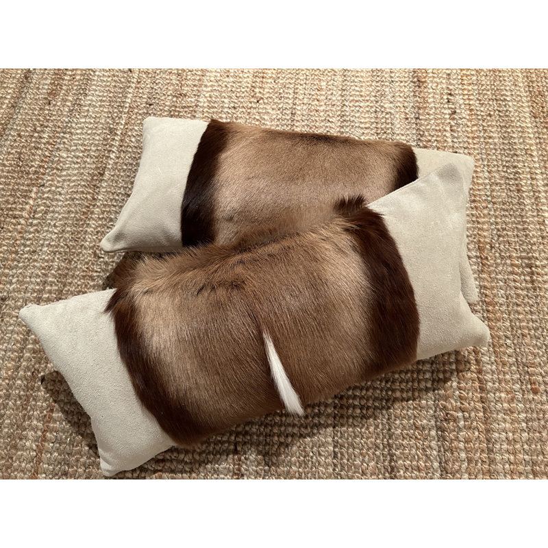 Cowhides USA Real Springbok Skin Pillow Cover | Wayfair