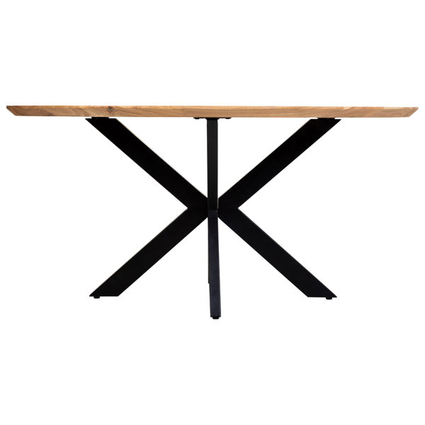 Union Rustic OVAL DINING TABLE SWISS EDGE IN ACACIA WOOD NATURAL COLOUR ...