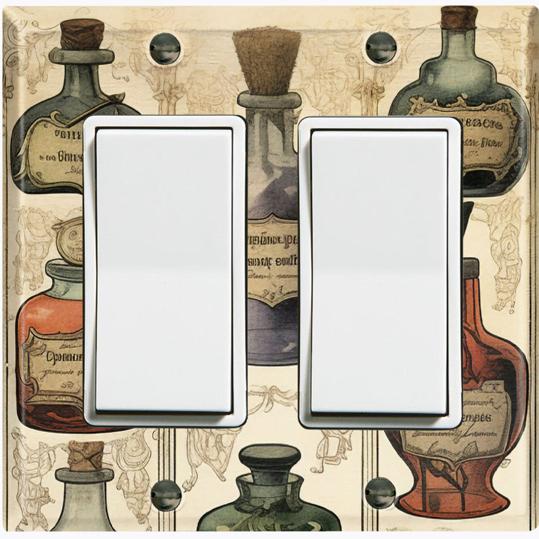 WorldAcc Metal Light Switch Plate Outlet Cover (Halloween Potion ...