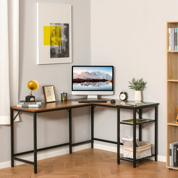 Borough Wharf Sandweiler 150cm W L-Shaped Writing Desk | Wayfair.co.uk