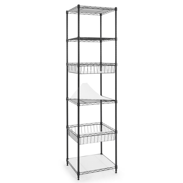 Rebrilliant CAPHAUS Nereida NSF Adjustable Height 6 Tier Wire Shelving ...