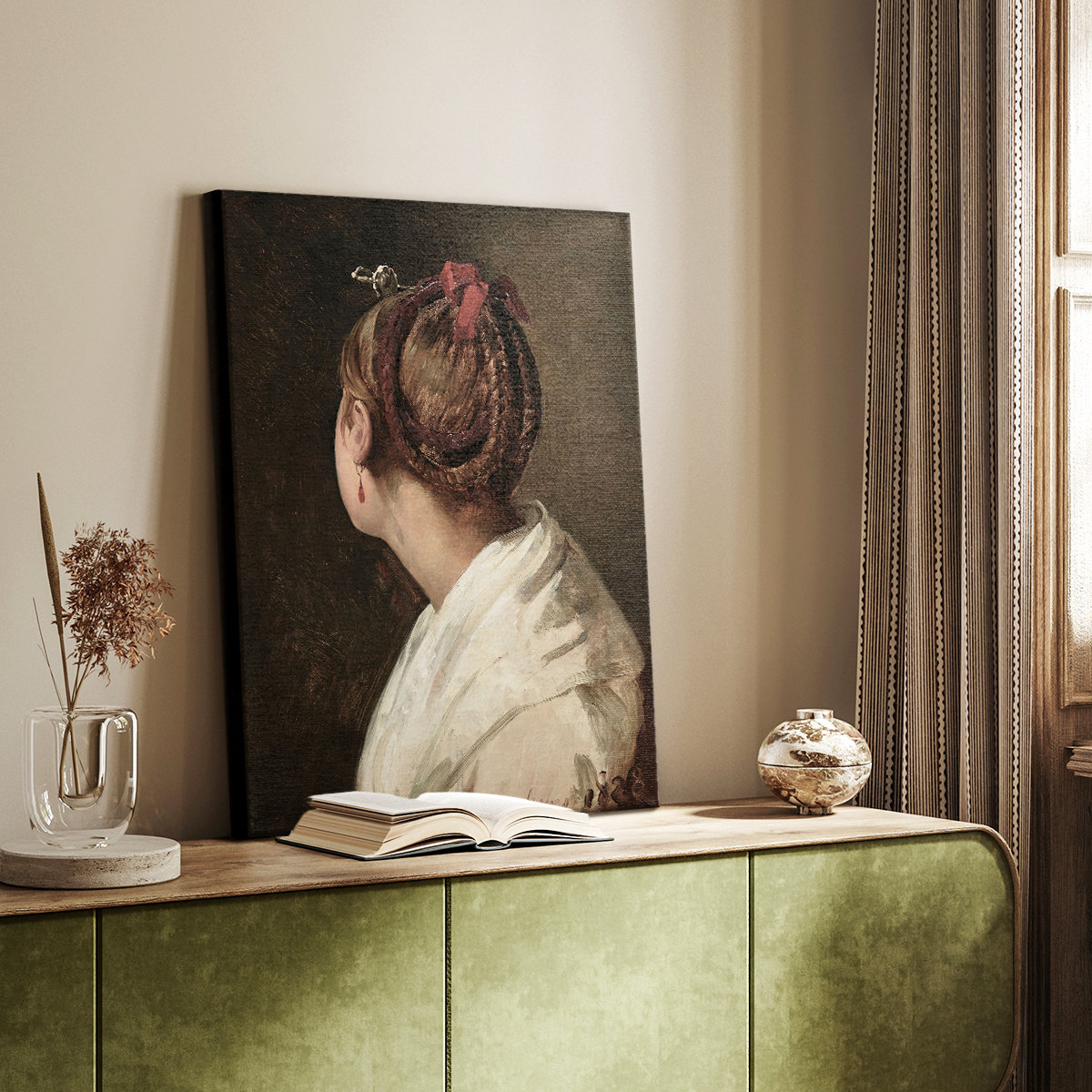 Alcott Hill® Vintage Portrait Print LXIV -Gallery Wrapped Cavas | Wayfair