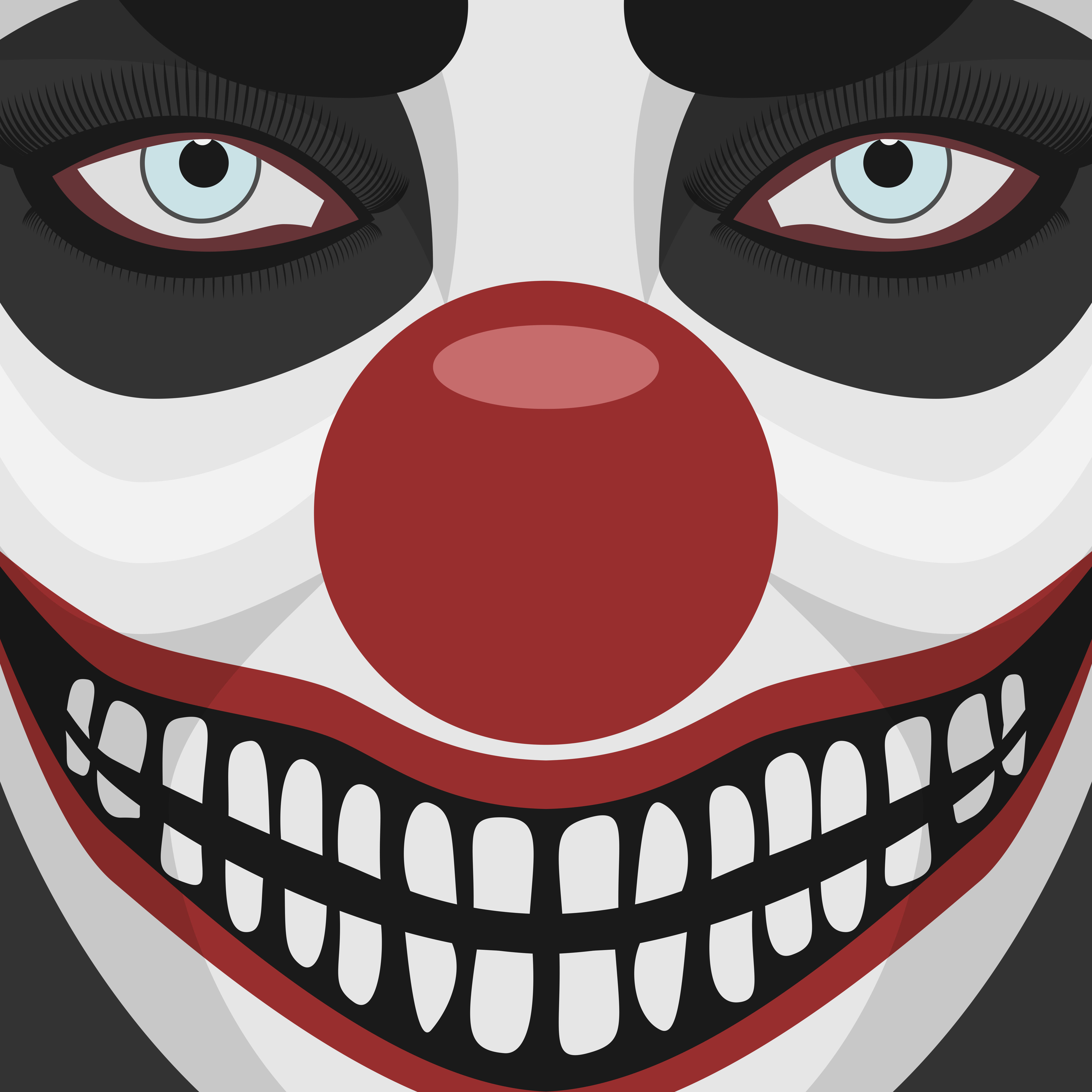 Happy Larry Evil Clown Face | Wayfair.ie