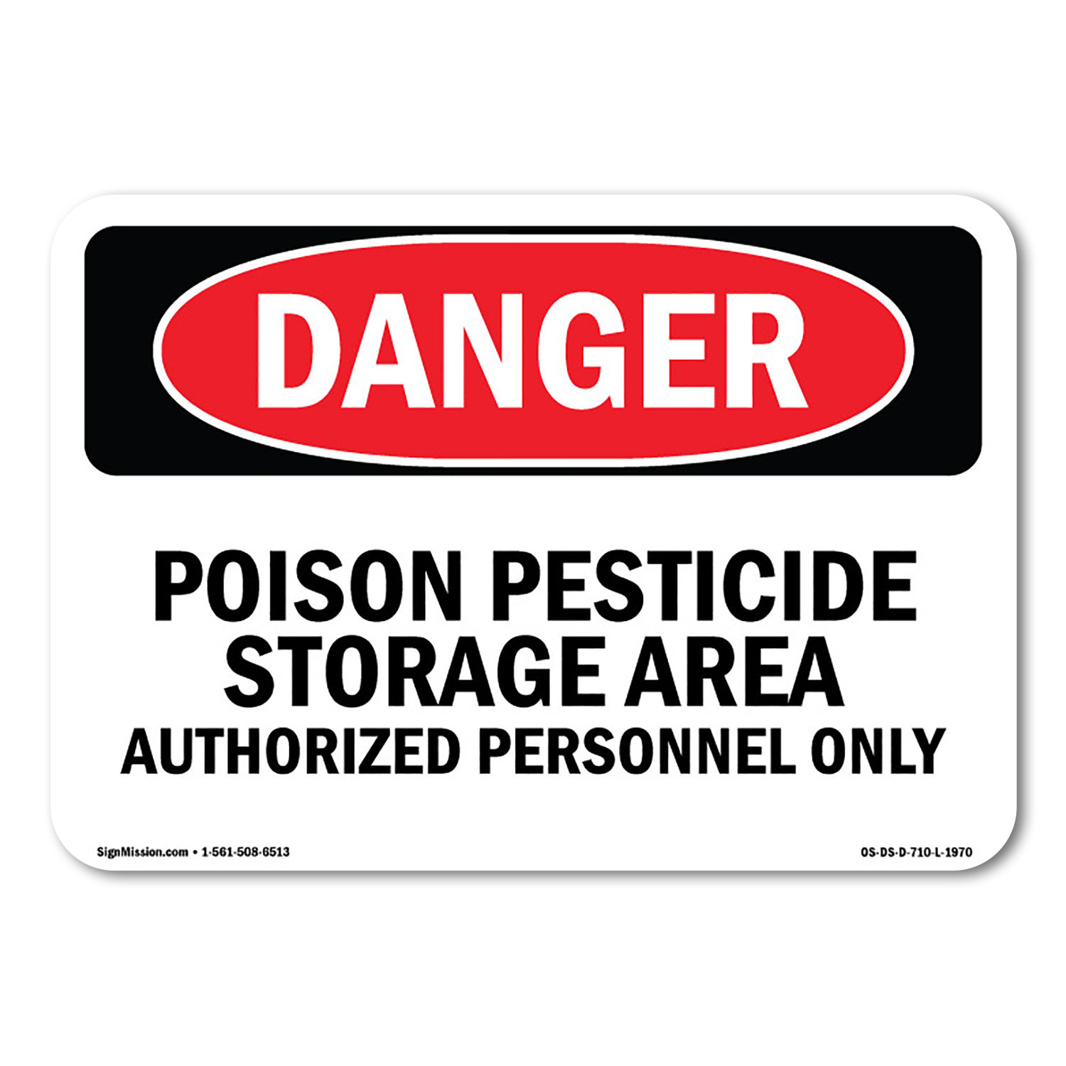 SignMission Poison Pesticide Storage Area Decal 7" X 5" | Wayfair