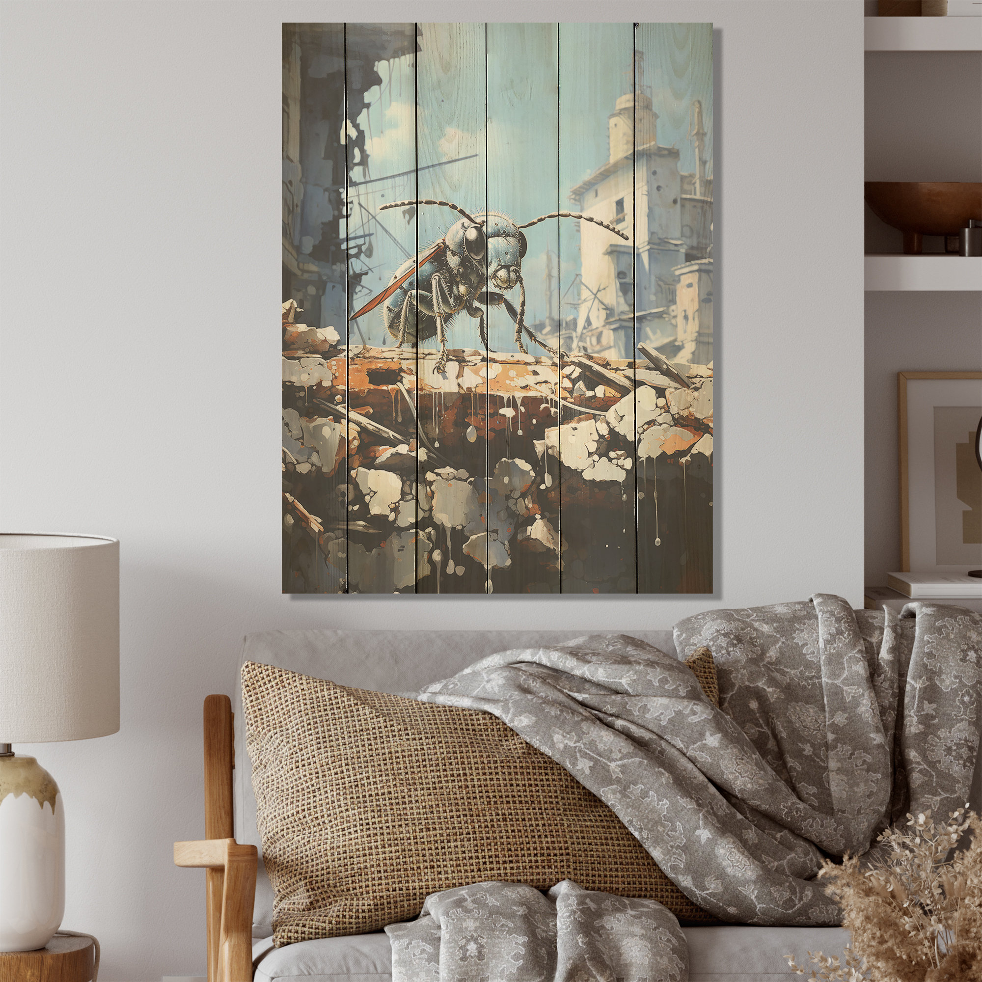 Ophelia & Co. Urban Explorer Concrete Ant - Ant Wood Wall Art On ...