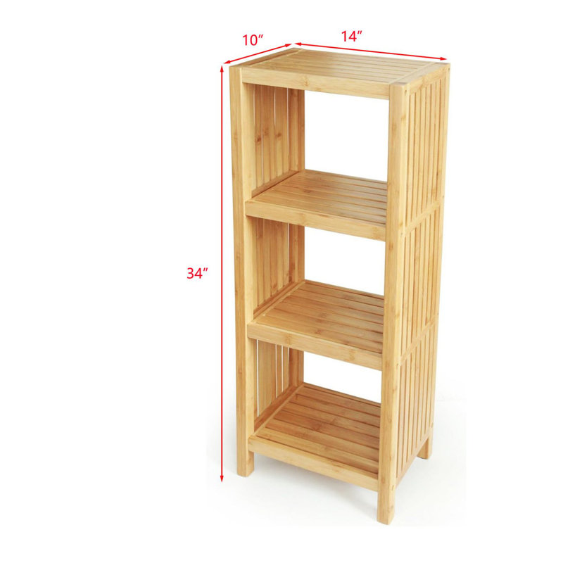 Latitude Run® Bradlyn 14'' W Solid Wood Shelving Unit | Wayfair