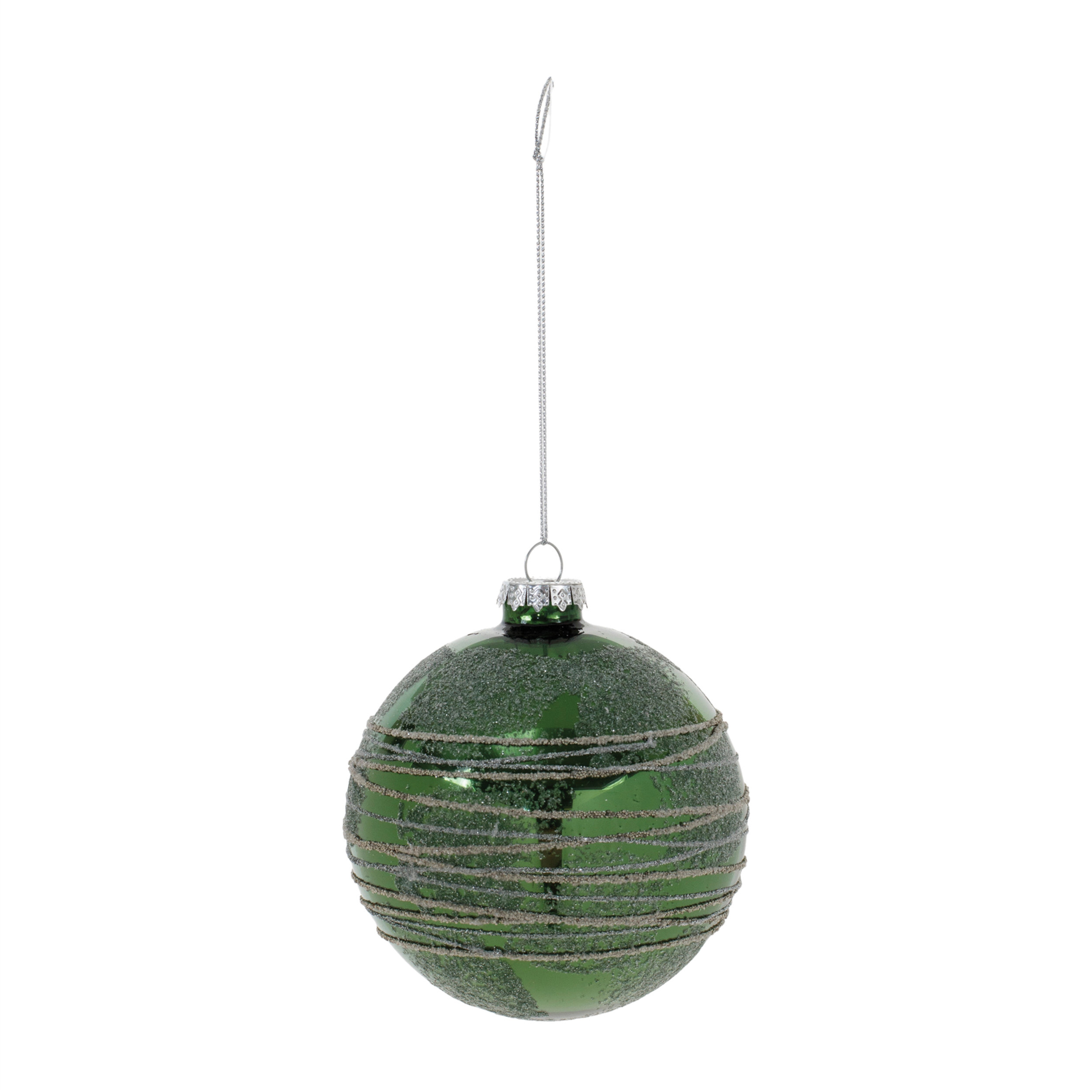 Everly Quinn Glittered Glass Ball Ornament (Set of 6) | Wayfair
