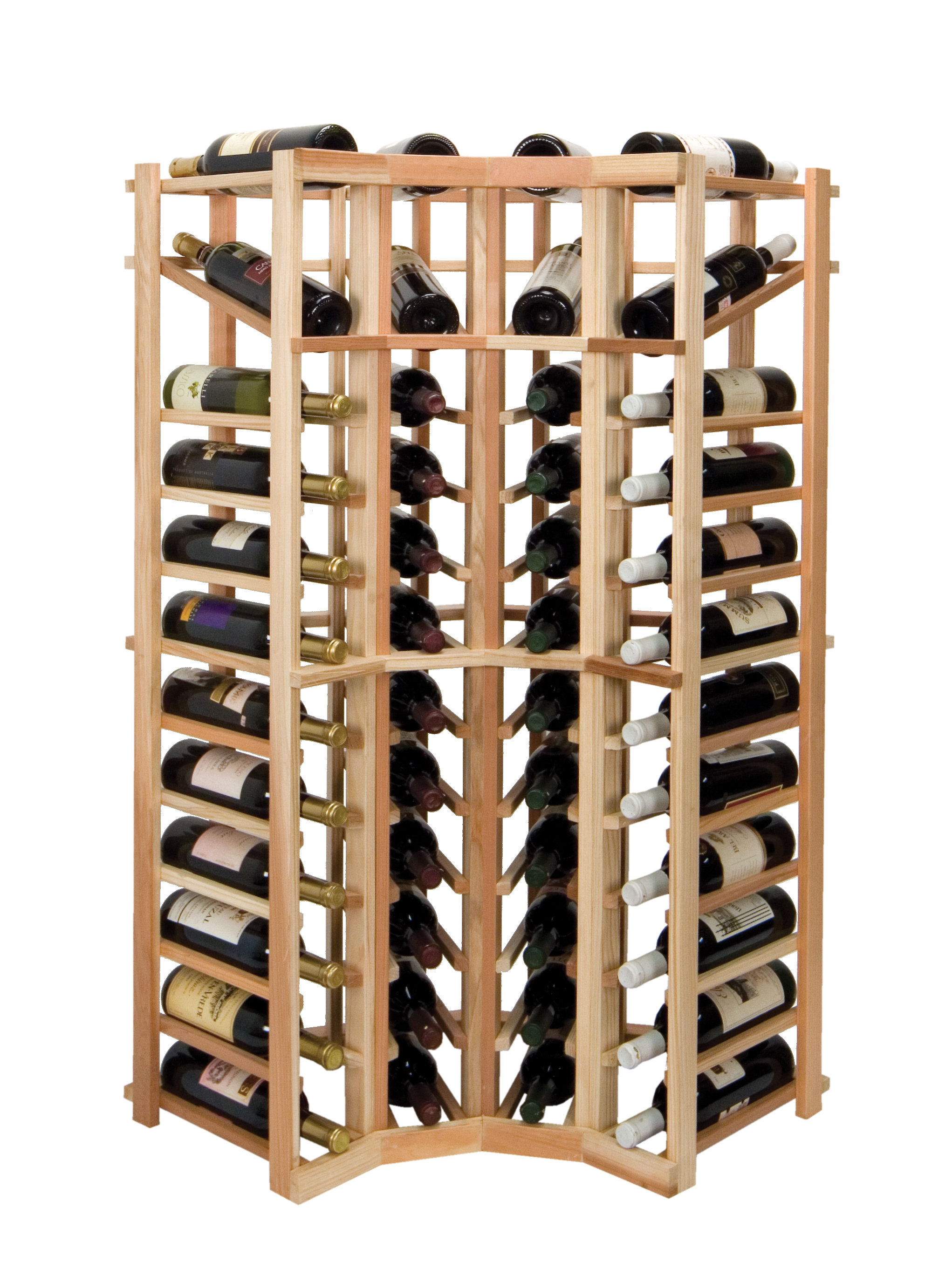 Symple Stuff Florian 44 Bottle Floor Wine Bottle Rack | Wayfair