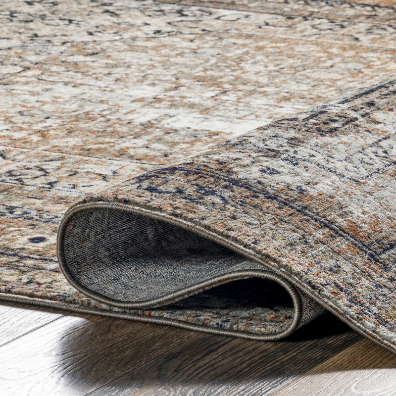 Bloomsbury Market Aagna Distressed Medallion Power Loom Performance ...