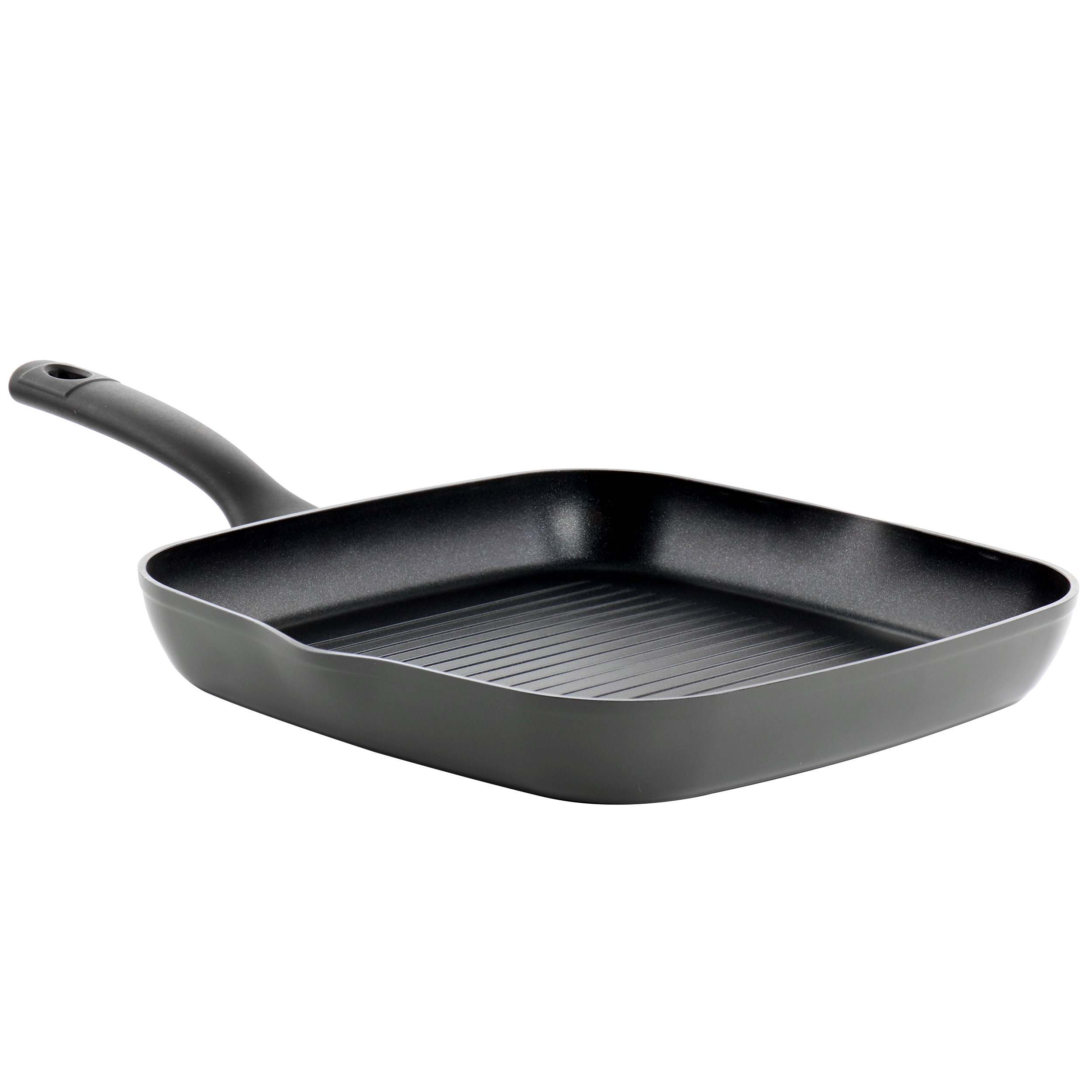 Oster 11 Inch Aluminum Nonstick Square Grill Pan in Black | Wayfair