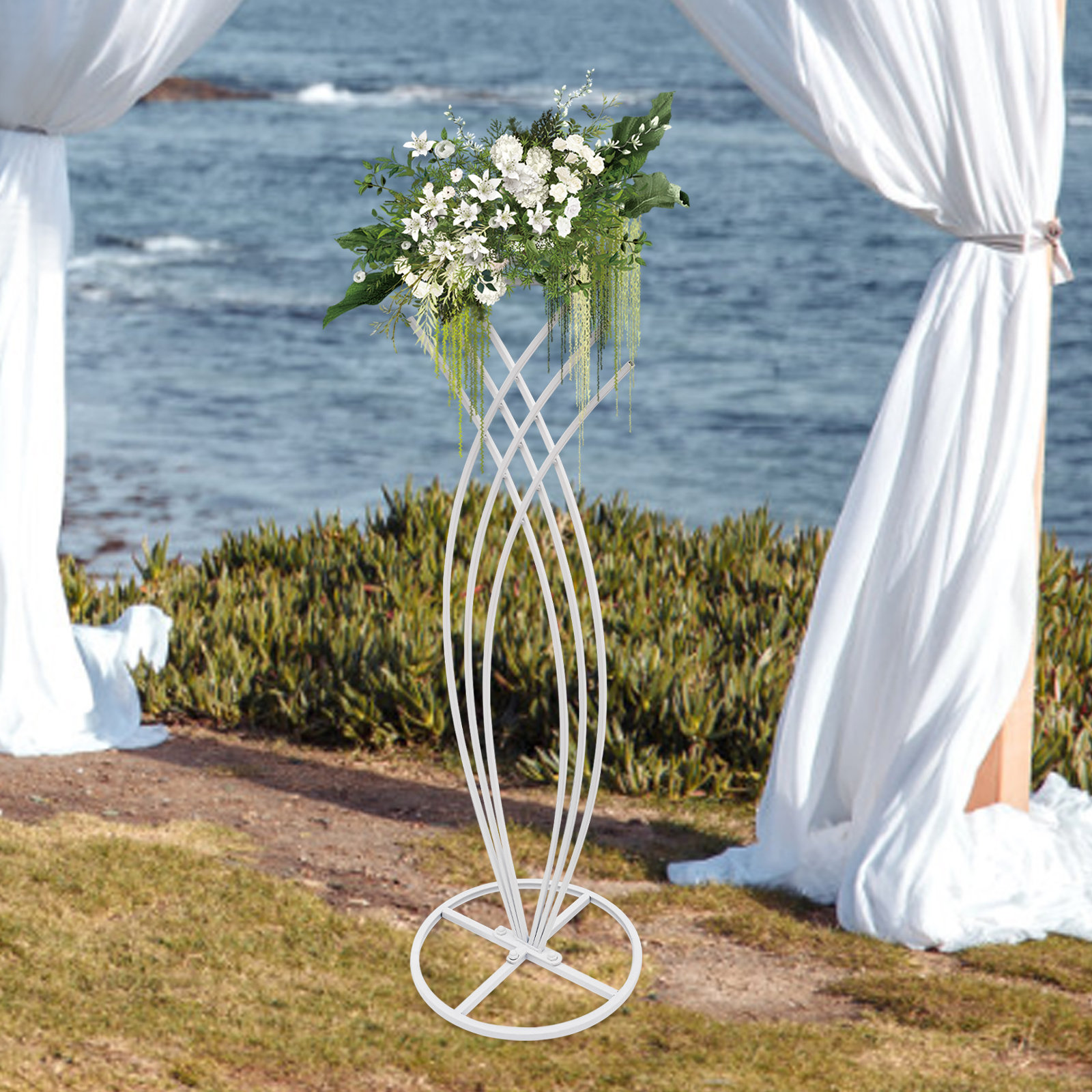 Lomana Modern Hourglass-shaped Wedding Flower Stand | Wayfair