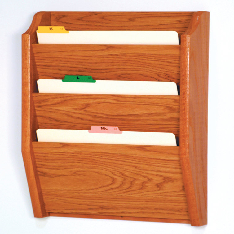 Wooden Mallet Wood Flat Files Wall Mount File Holder & Reviews ...
