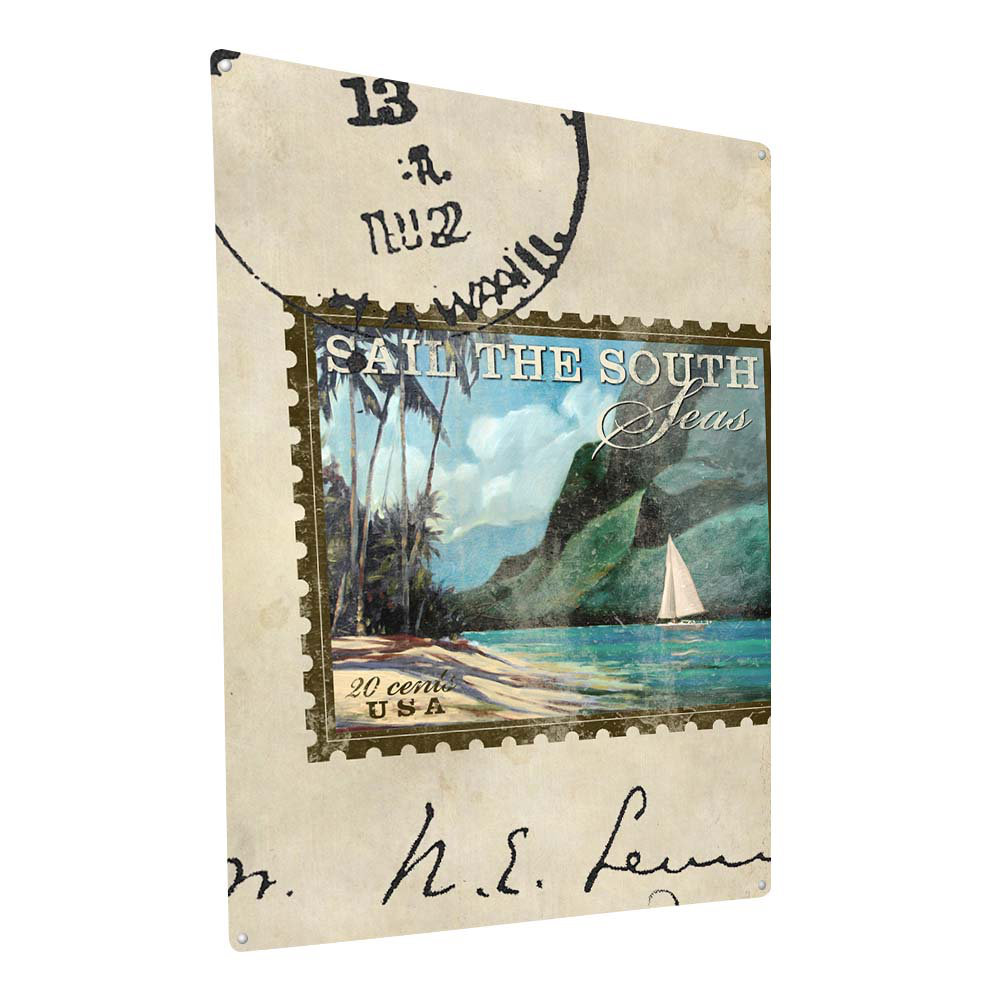 Trinx Sail The South Seas Stamp Metal Sign - Wayfair Canada