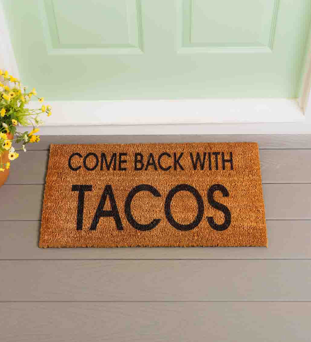 Latitude Run® Weisend 16 in. x 28 in. Come Back with Tacos Non-Slip ...