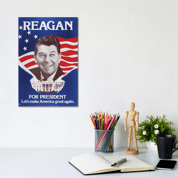 Happy Larry Ronald Reagan (1911-2004) by Granger - Wrapped Canvas ...