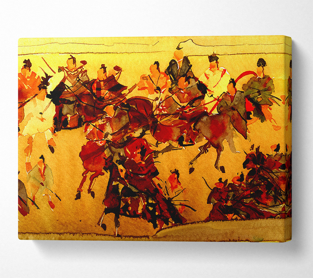 ClassicLiving Muromachi Samurai Battle - Wrapped Canvas Art Prints ...