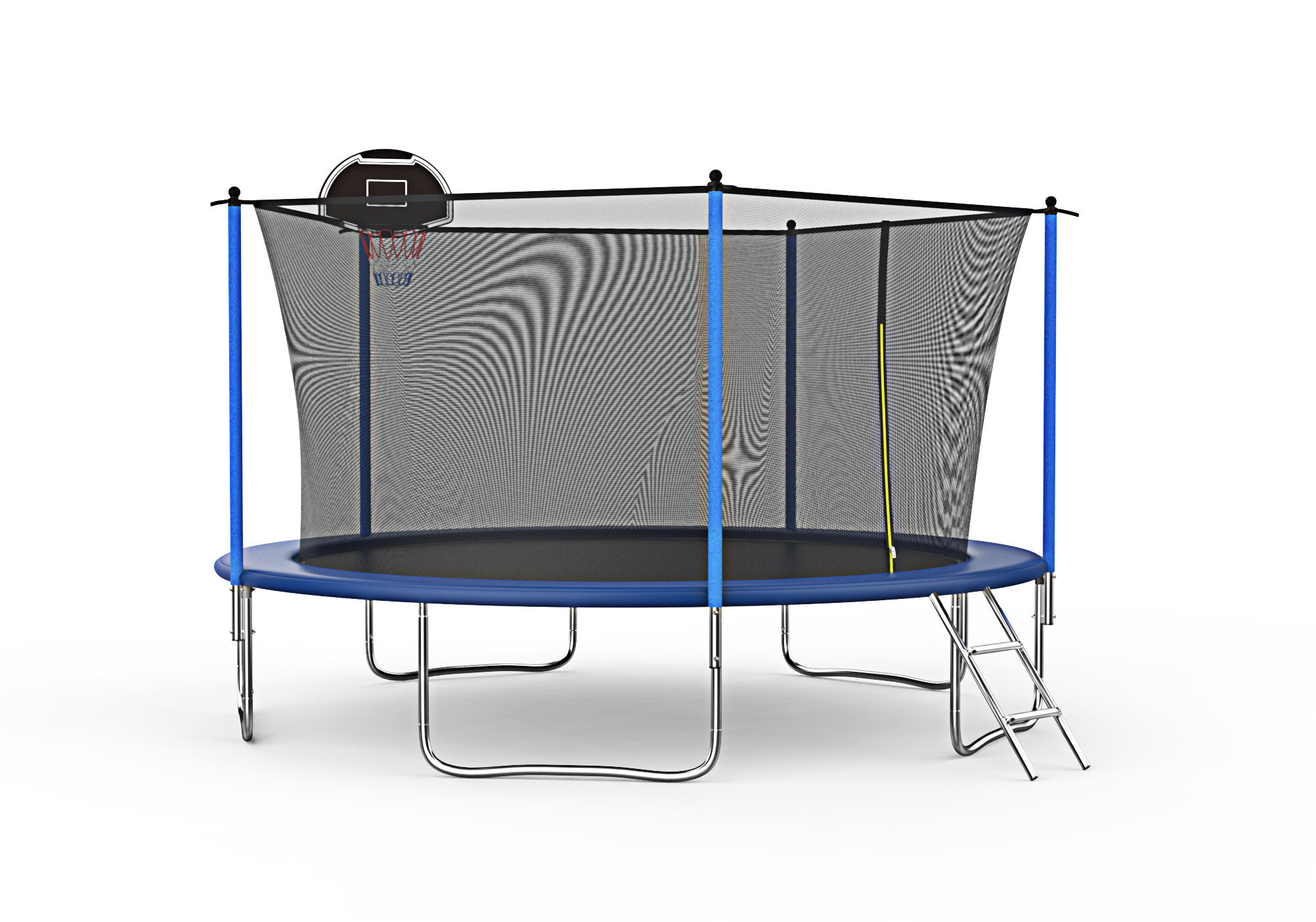 wendeway 14 FT TRAMPOLINE INSIDE SAFETY NET WITH BASKETBALL HOOP ...