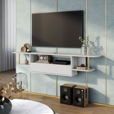 Orren Ellis Fly Modular Floating TV Stand for TVs up to 70" & Reviews ...