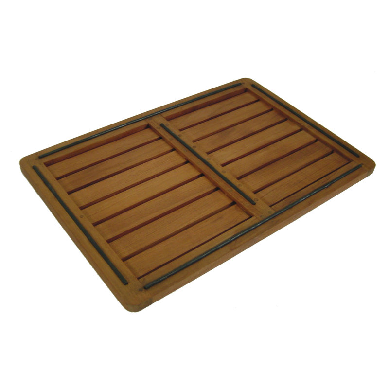 Aqua Teak Spa Teak Bathtub Mat & Reviews | Wayfair