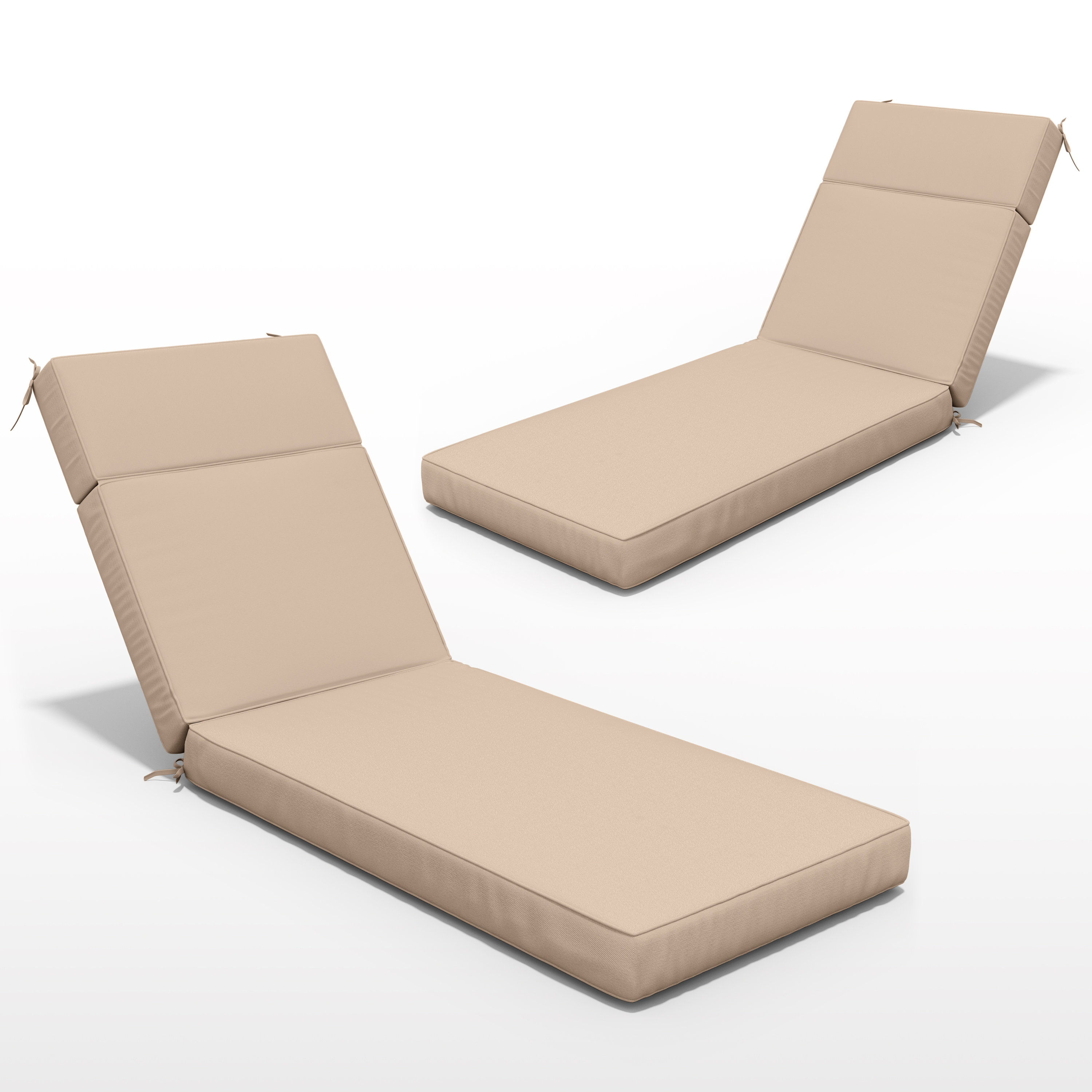 Latitude Run® Outdoor 4'' Chaise Lounge Cushions Lounge Chair Cushions ...