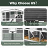 Tucker Murphy Pet™ 83'' Extra Large Chicken Coop With Run, Wood Chicken ...