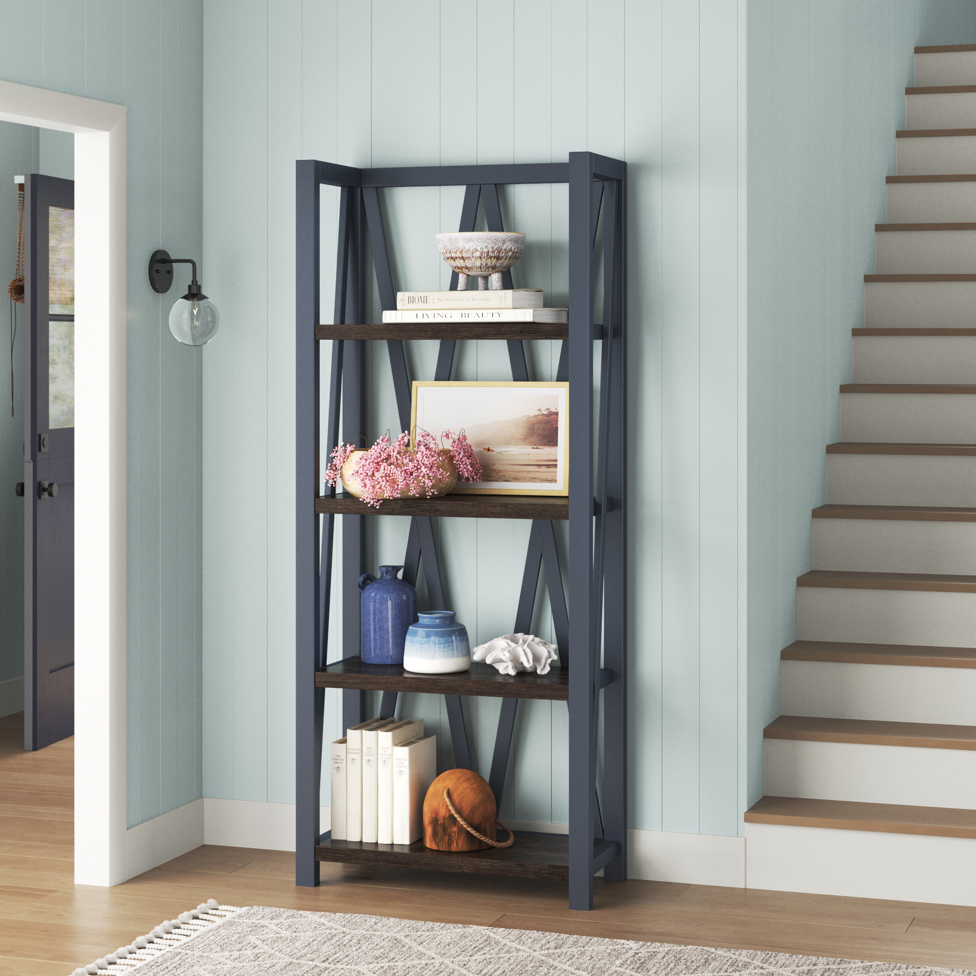Lark Manor Antinus 76'' H x 32'' W Etagere Bookcase & Reviews | Wayfair