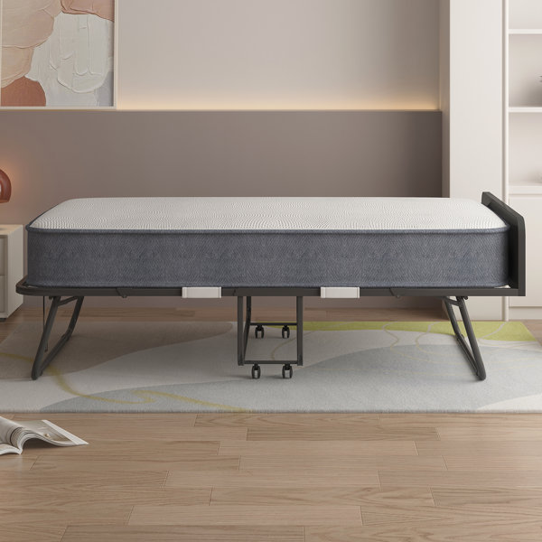 Ebern Designs Folding Bed With Mattress For Adults, 75 ''l X 46''w ...
