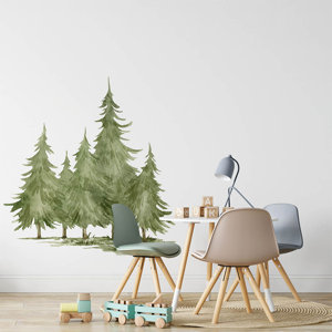 George Oliver Spruce Tree Forest Wall Decal | Wayfair