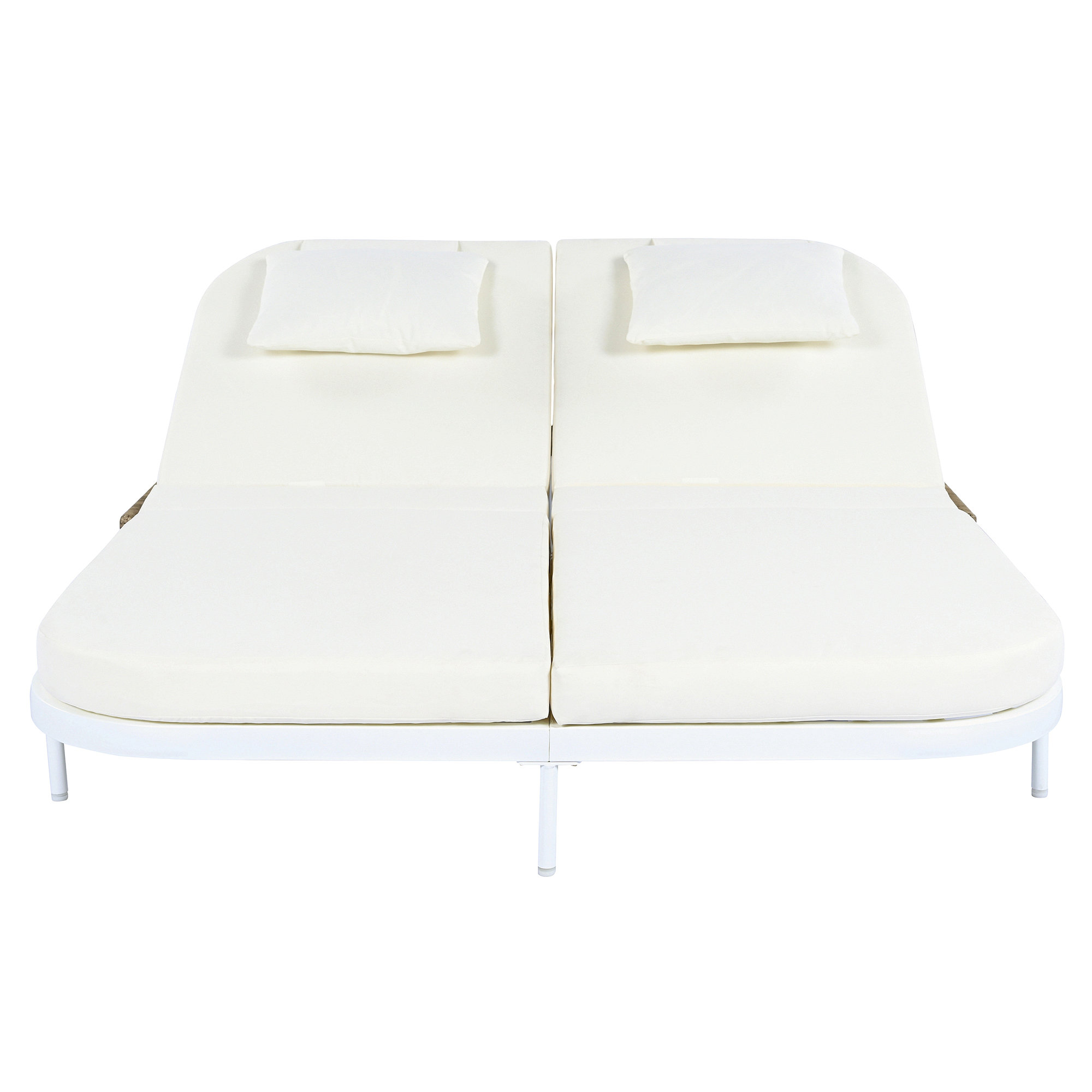 Latitude Run® Outdoor Daybed, Patio Rattan Daybed With 5-Position ...